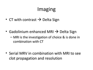 Lateral sinus thrombosis | PPT
