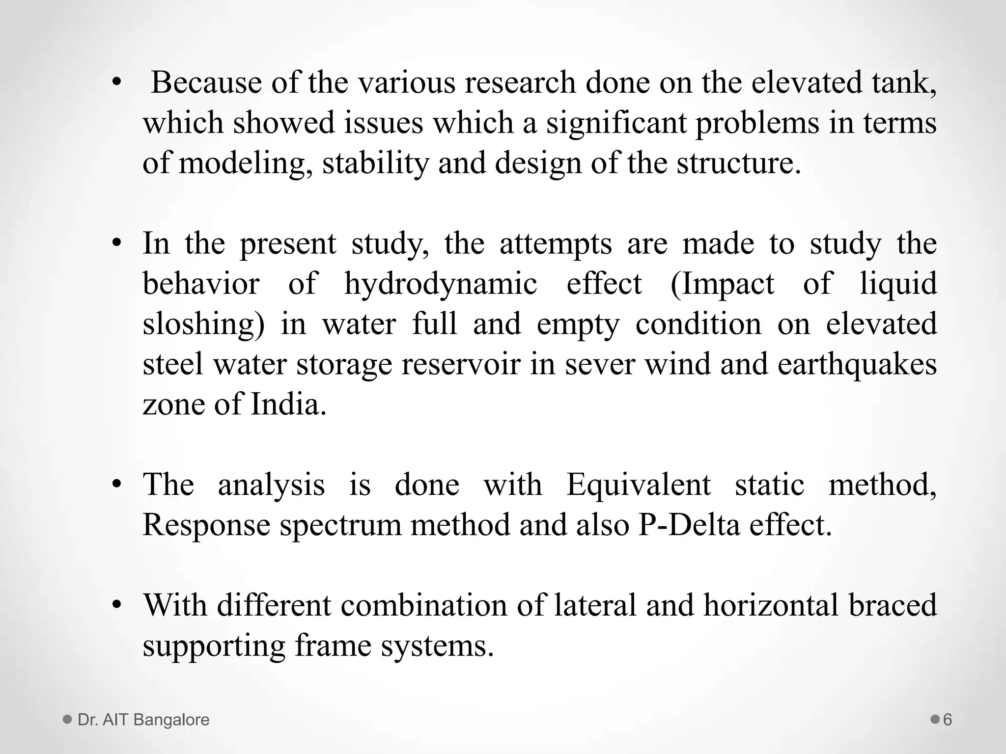 LATERAL STABILITY IMPROVEMENT FOR ELEVATED STEEL WATER STORAGE ...