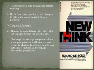 Lateral thinking | PPTX