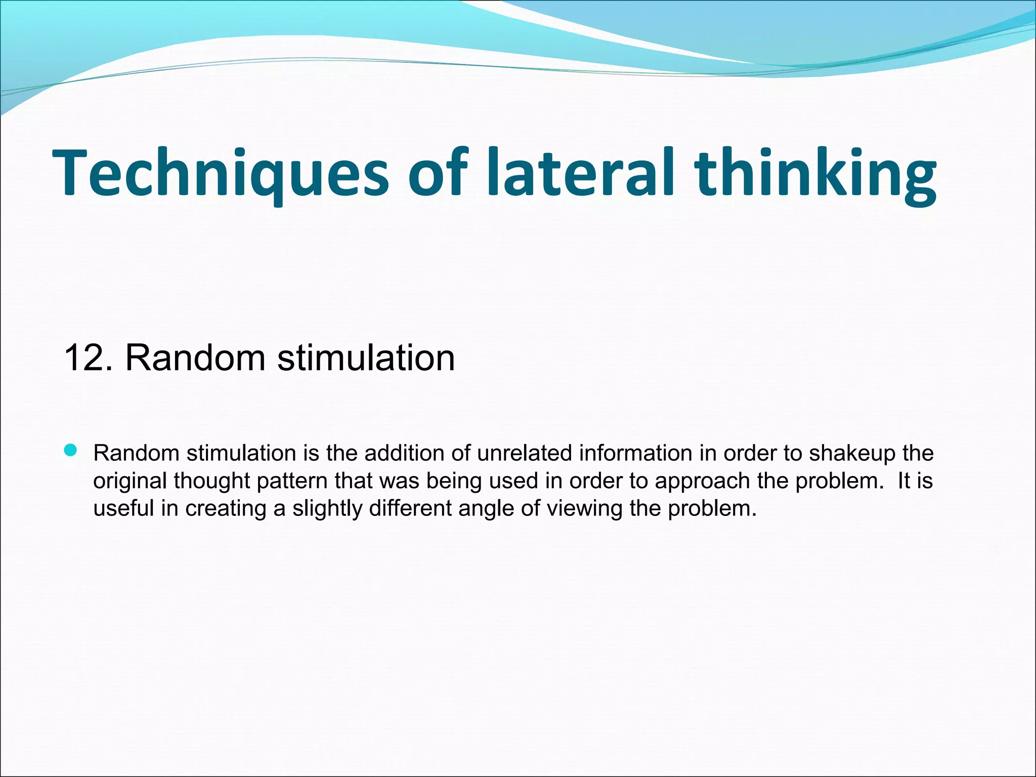 Lateral thinking | PPT