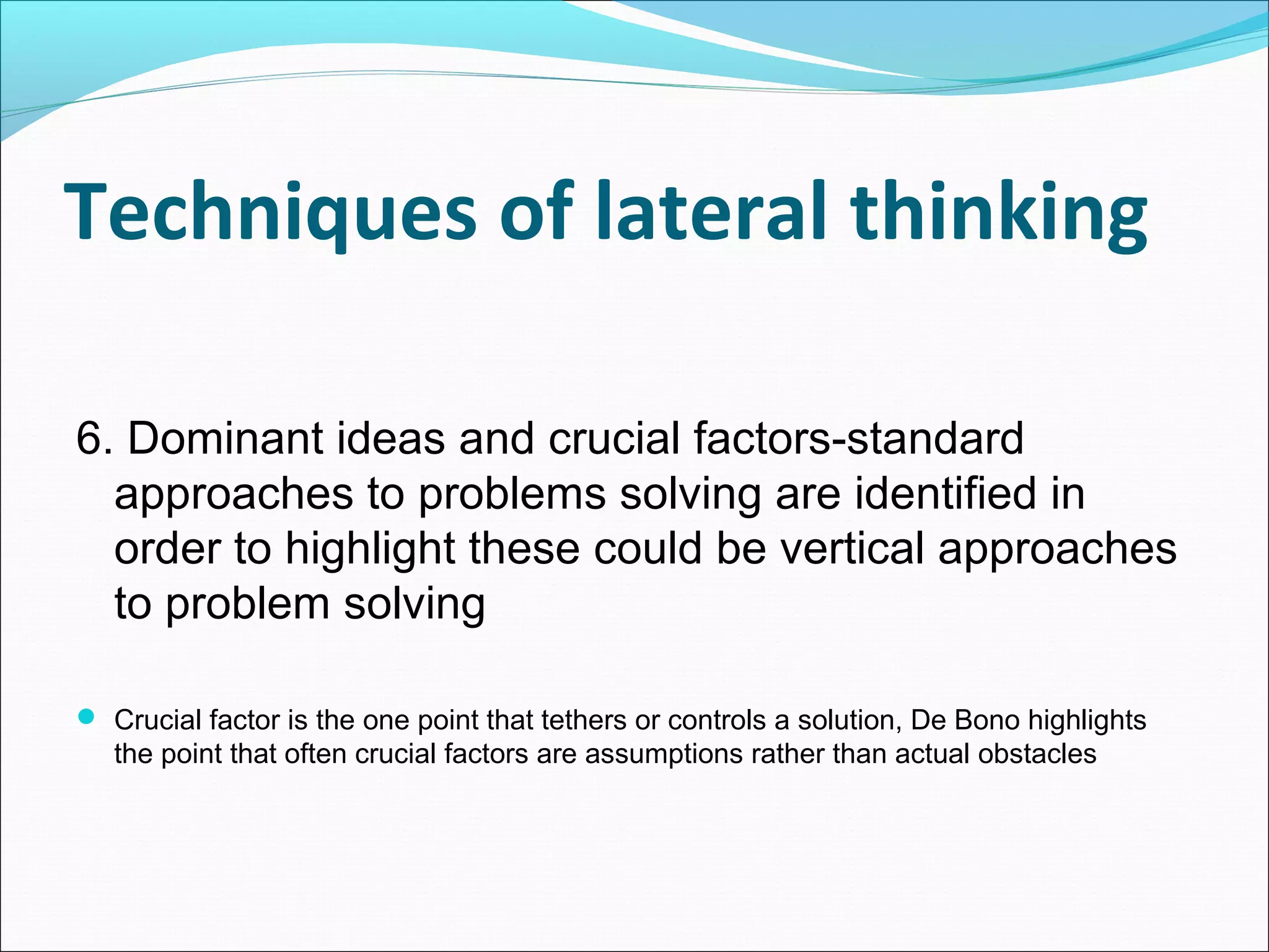 Lateral thinking | PPT