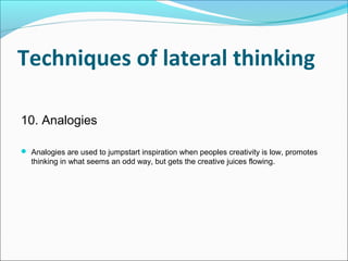 Lateral thinking | PPT