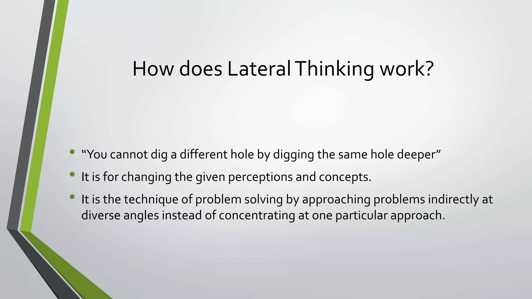 Lateral thinking | PPTX