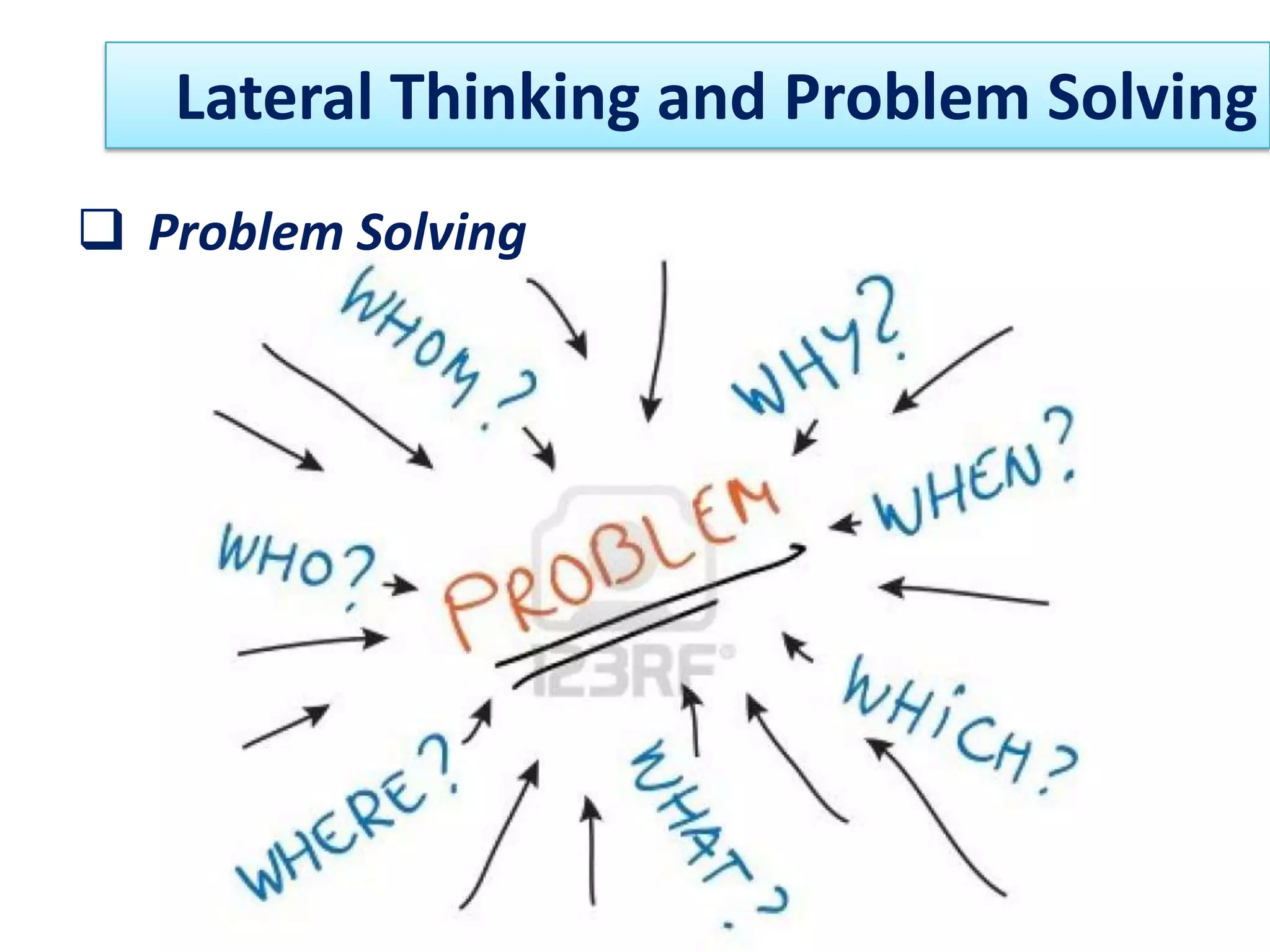 Lateral Thinking - Definition and Puzzles | PPTX