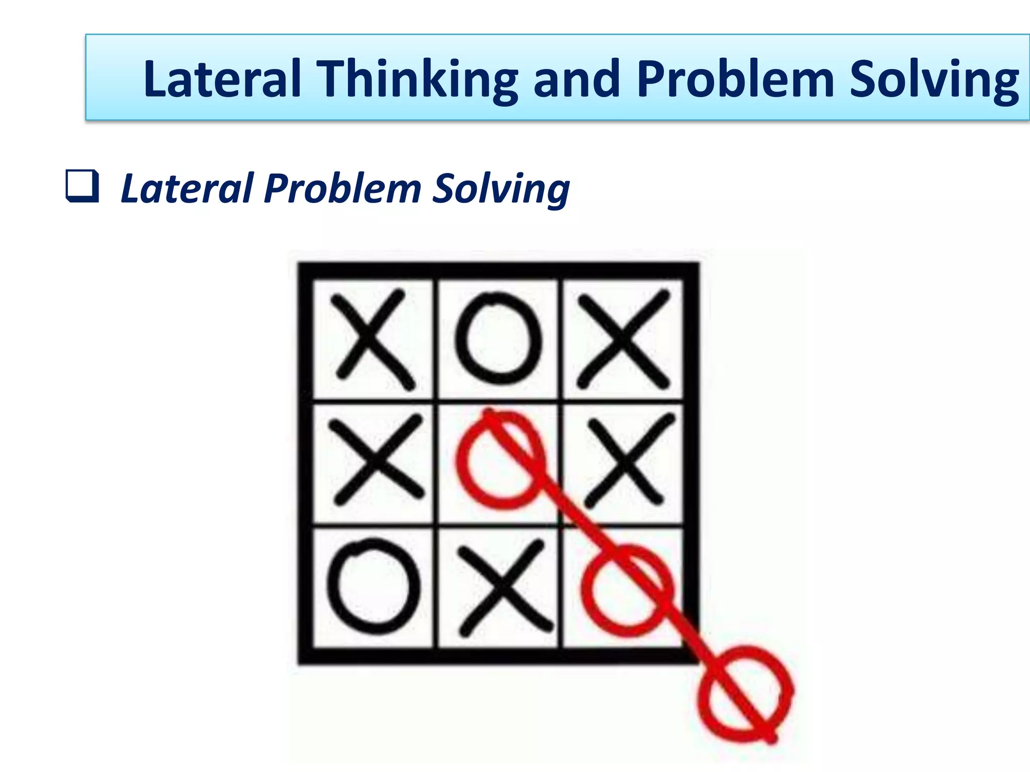 Lateral Thinking - Definition and Puzzles | PPTX