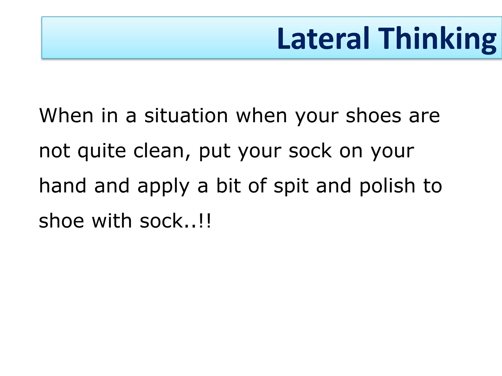 Lateral Thinking - Definition and Puzzles | PPTX