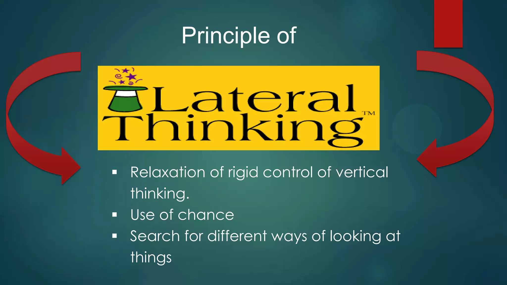 Lateral thinking by edward de bono | PPTX