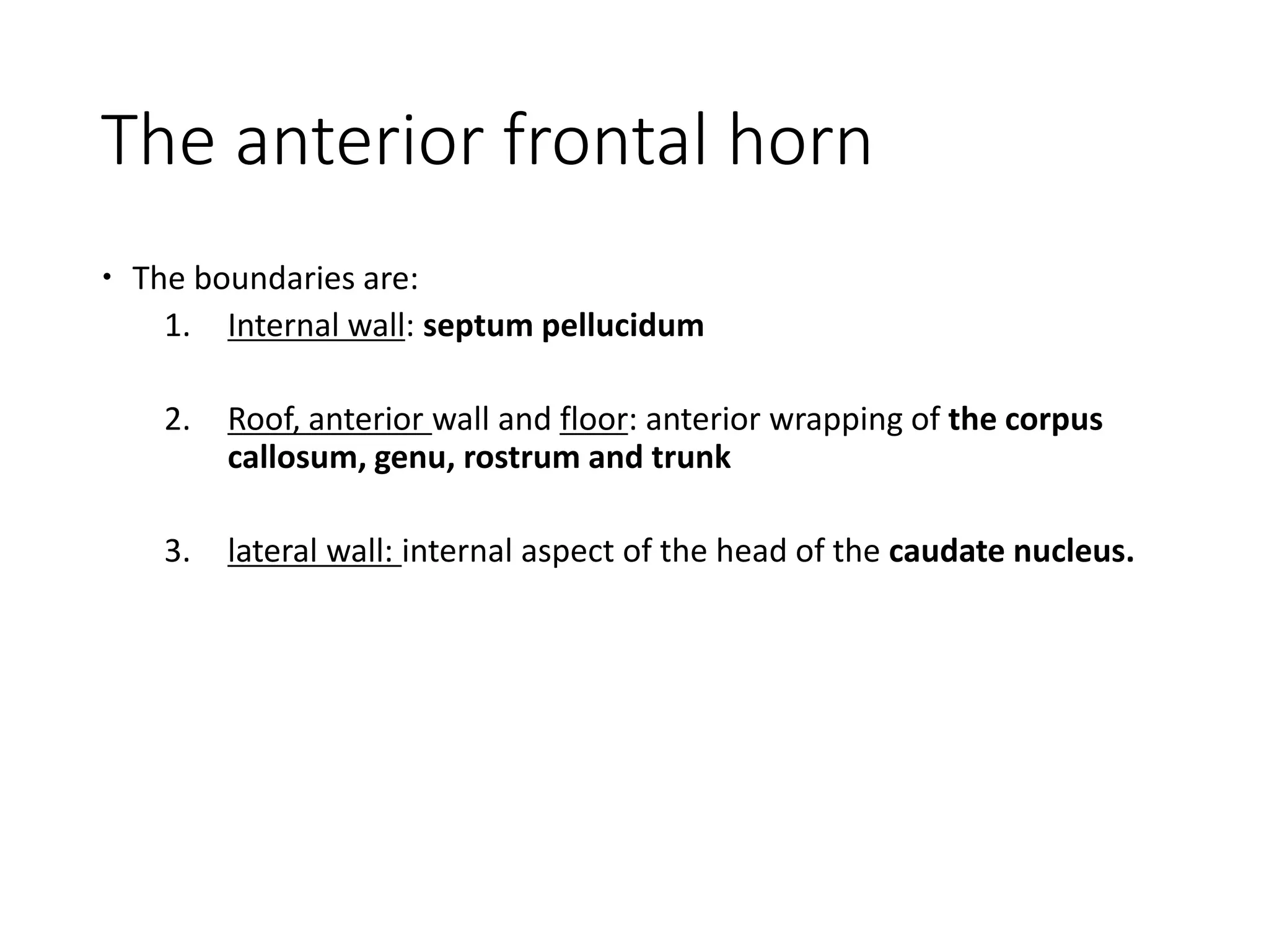 Lateral ventricle n copy | PPTX
