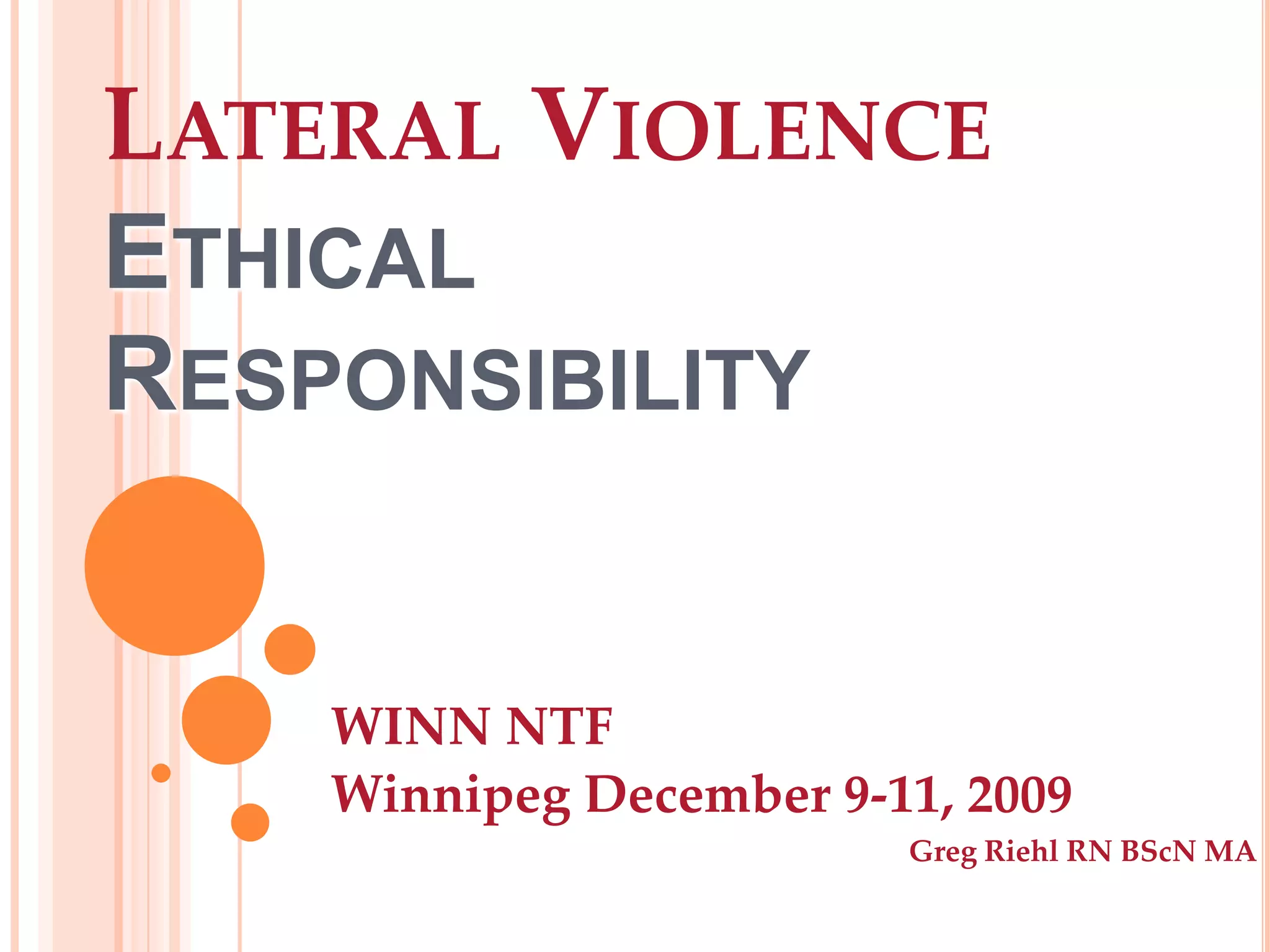 Lateral Violence | PPTX