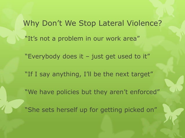 Lateral Violence in Nursing | PPTX | Parenting Babies and Toddlers ...