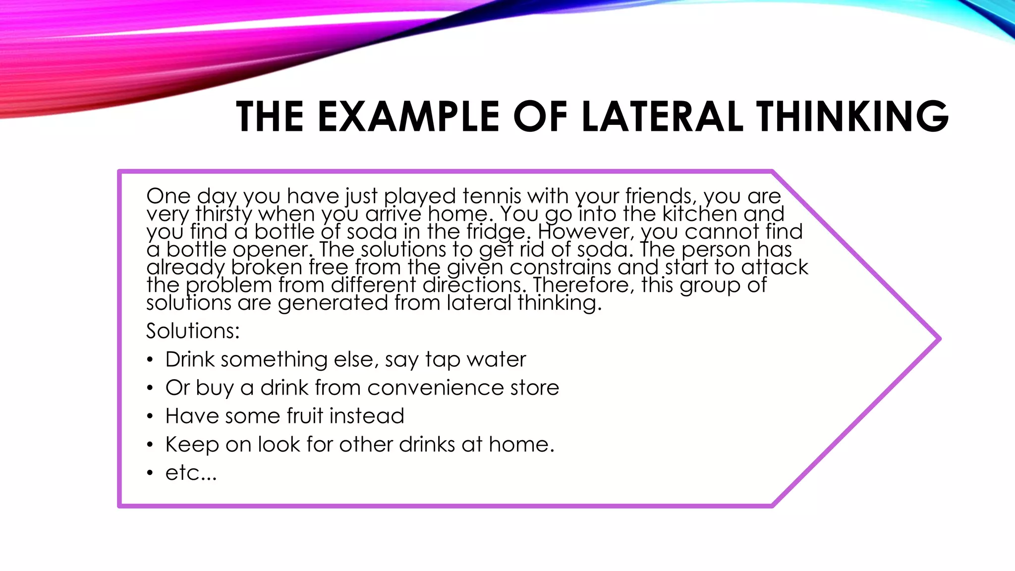 Lateral vs vertical thinking | PPTX | Science