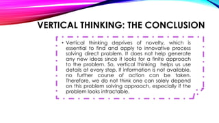 Lateral vs vertical thinking | PPTX