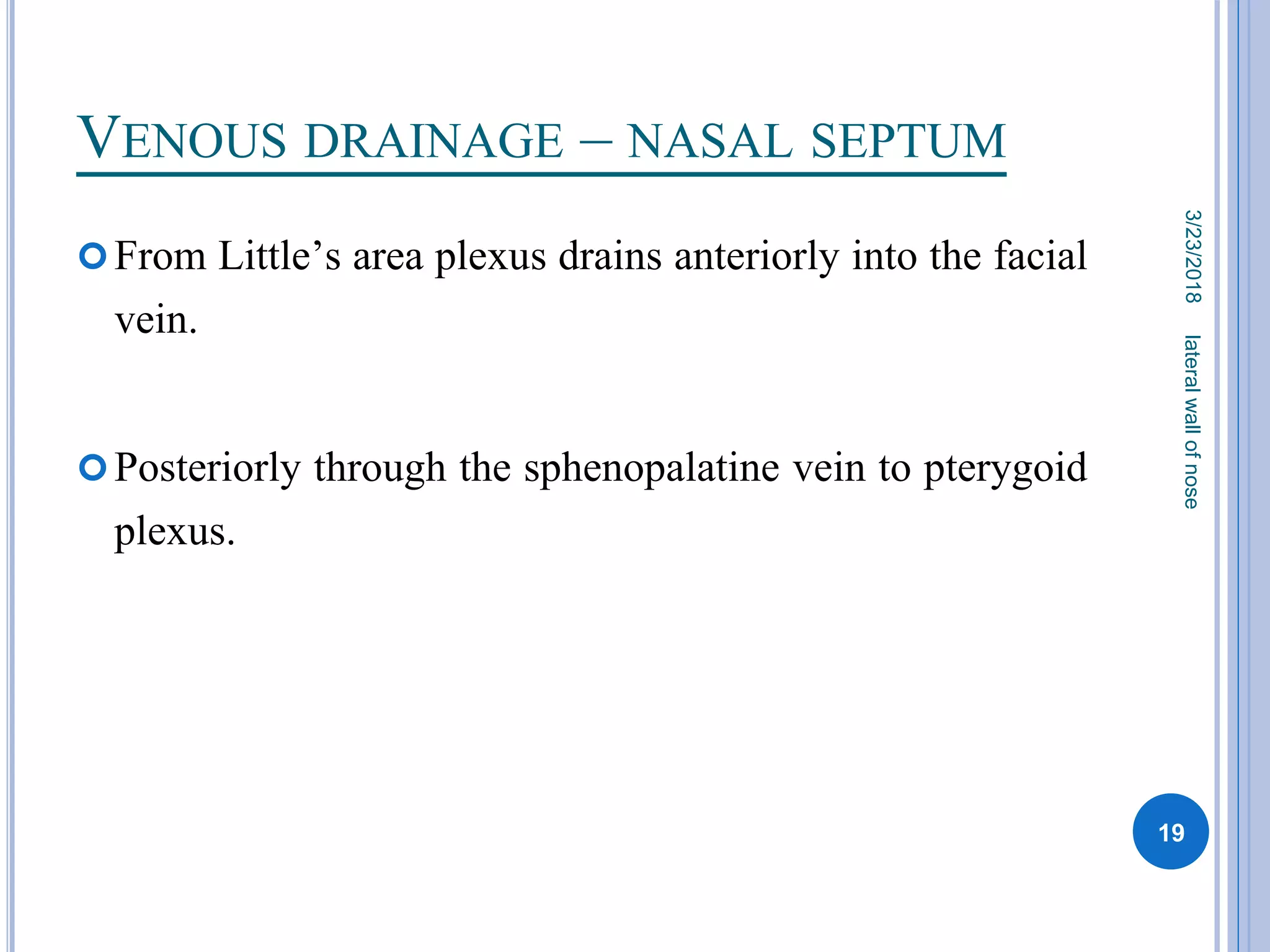 Lateral wall of nose | PPTX