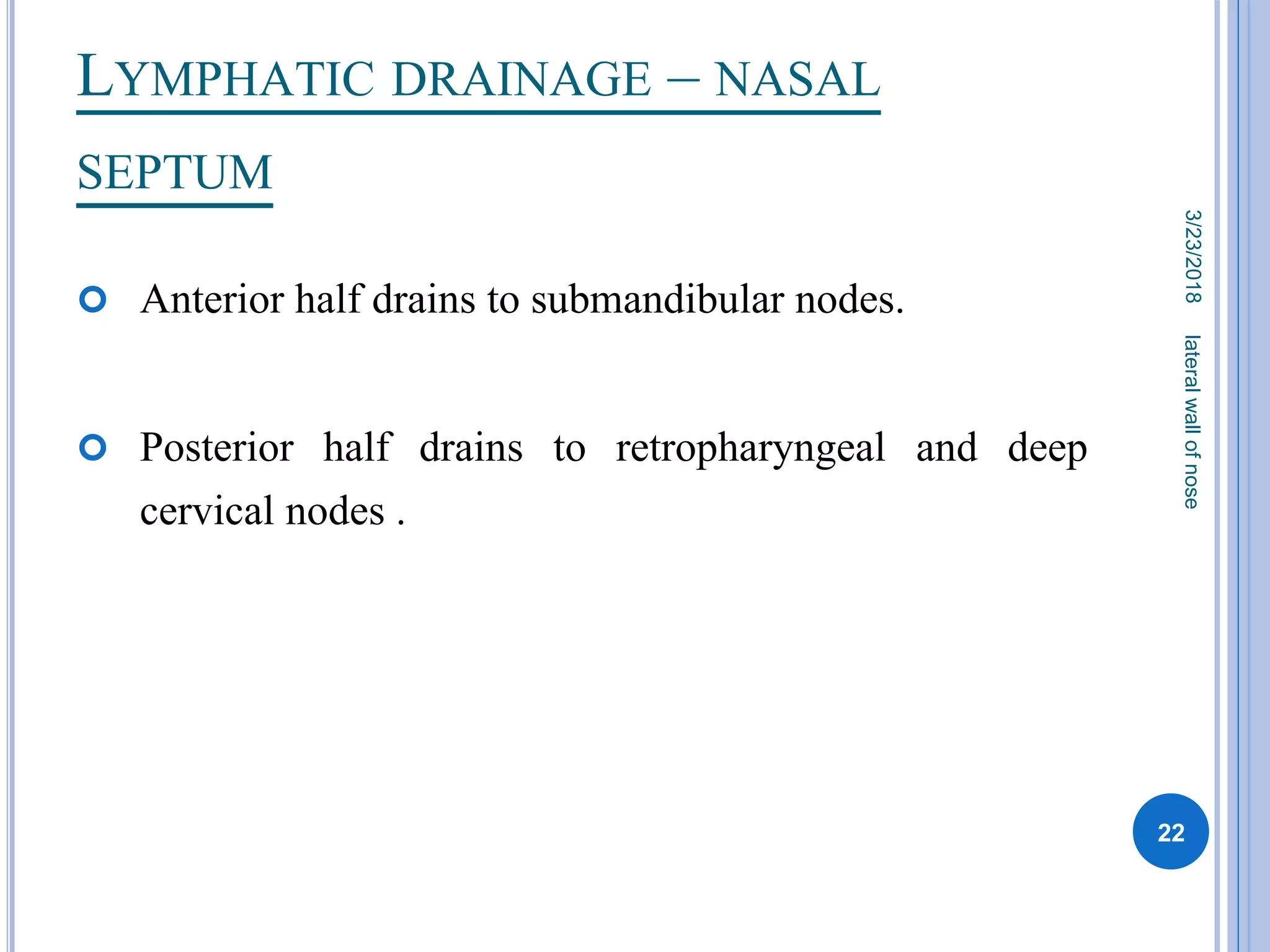 Lateral wall of nose | PPTX