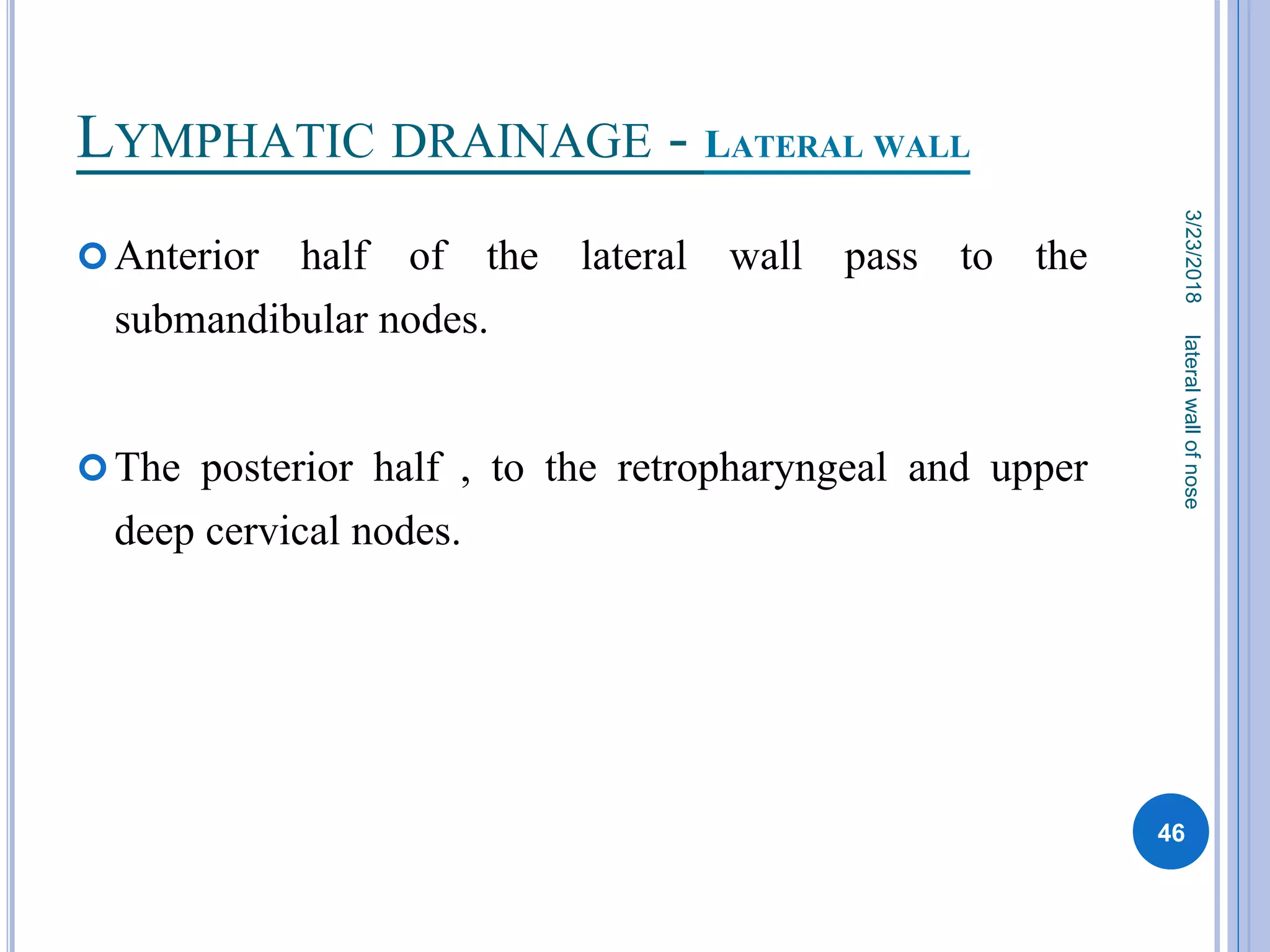 Lateral wall of nose | PPTX