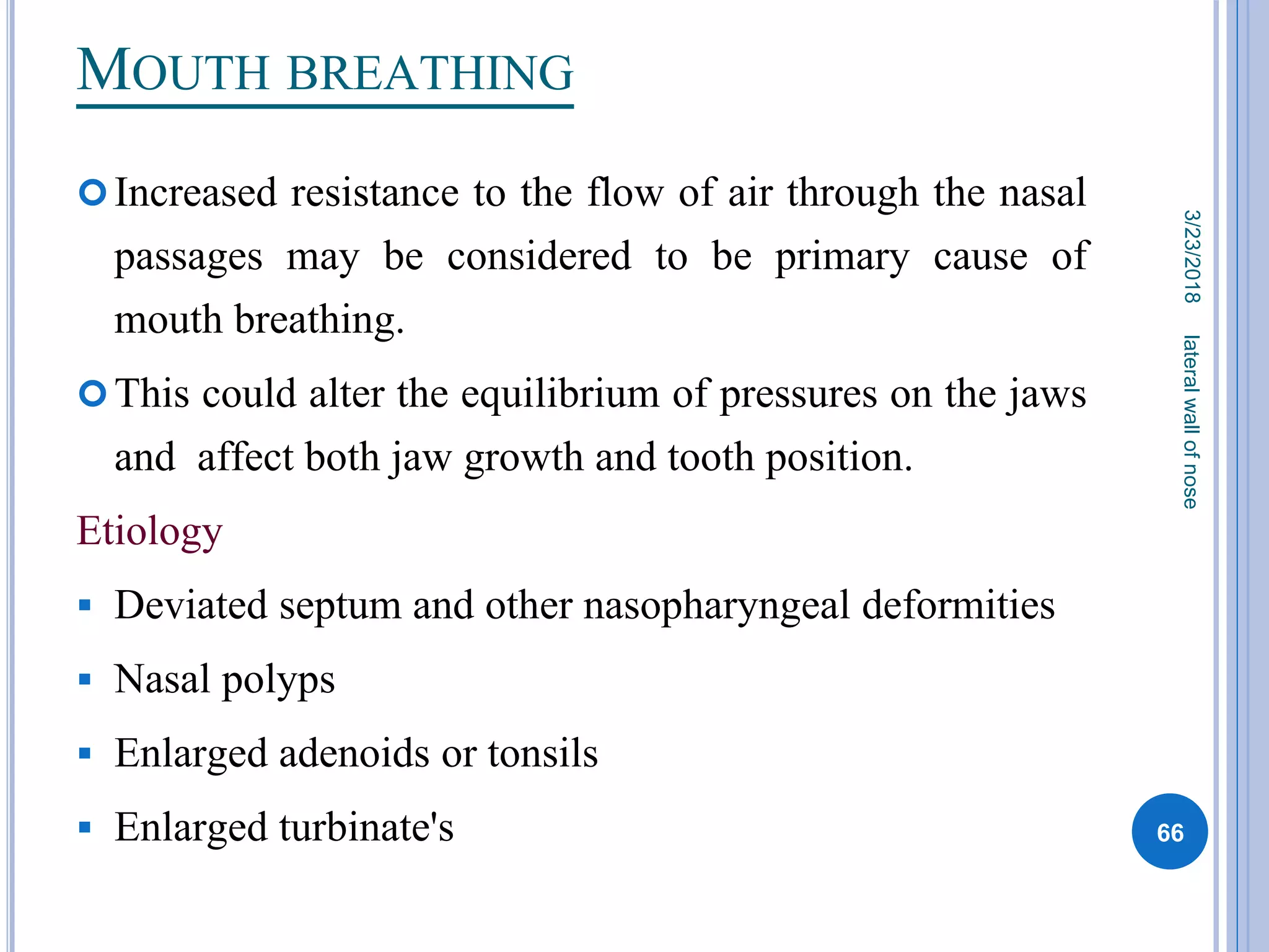 Lateral wall of nose | PPTX