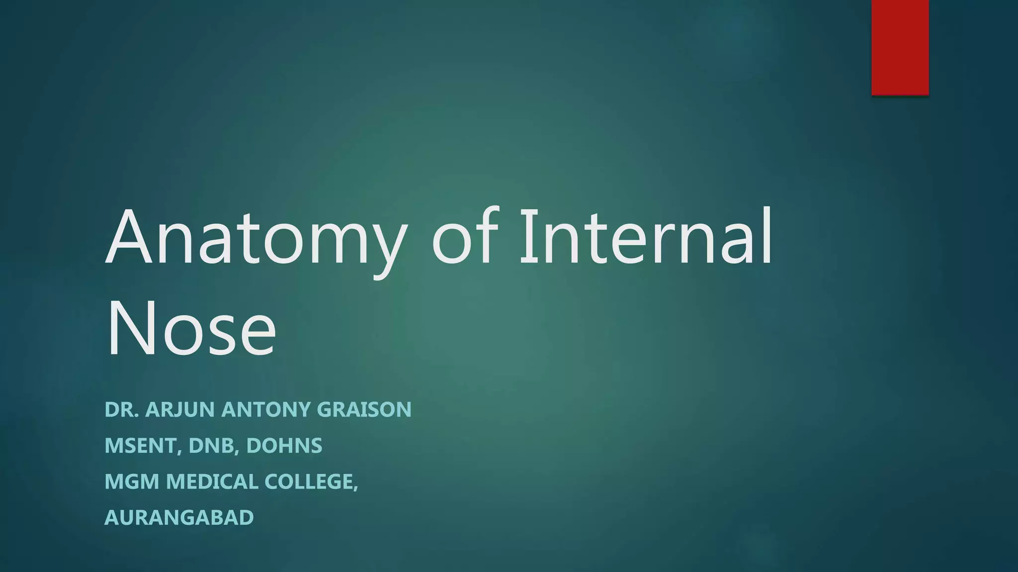Anatomy of Internal Nose | PPTX | Ear, Nose and Throat Conditions ...