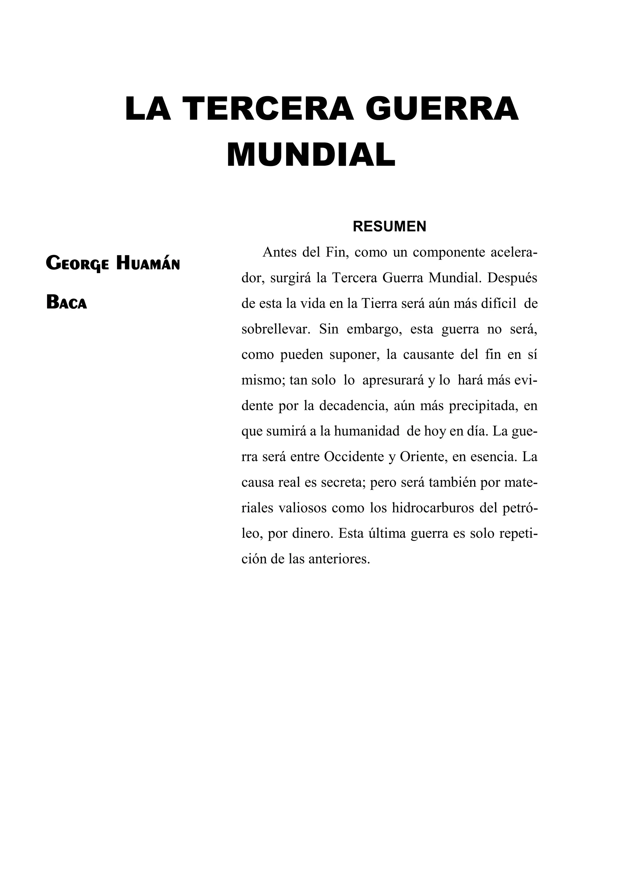 La Tercera Guerra Mundial Pdf