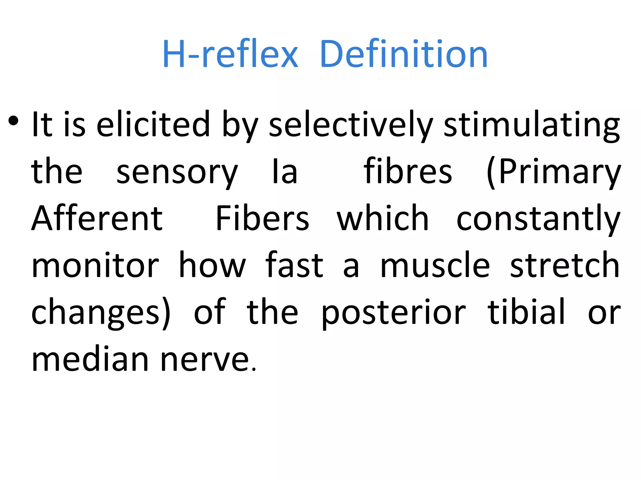 Late Responses (F-wave and H.Reflex) | PPT
