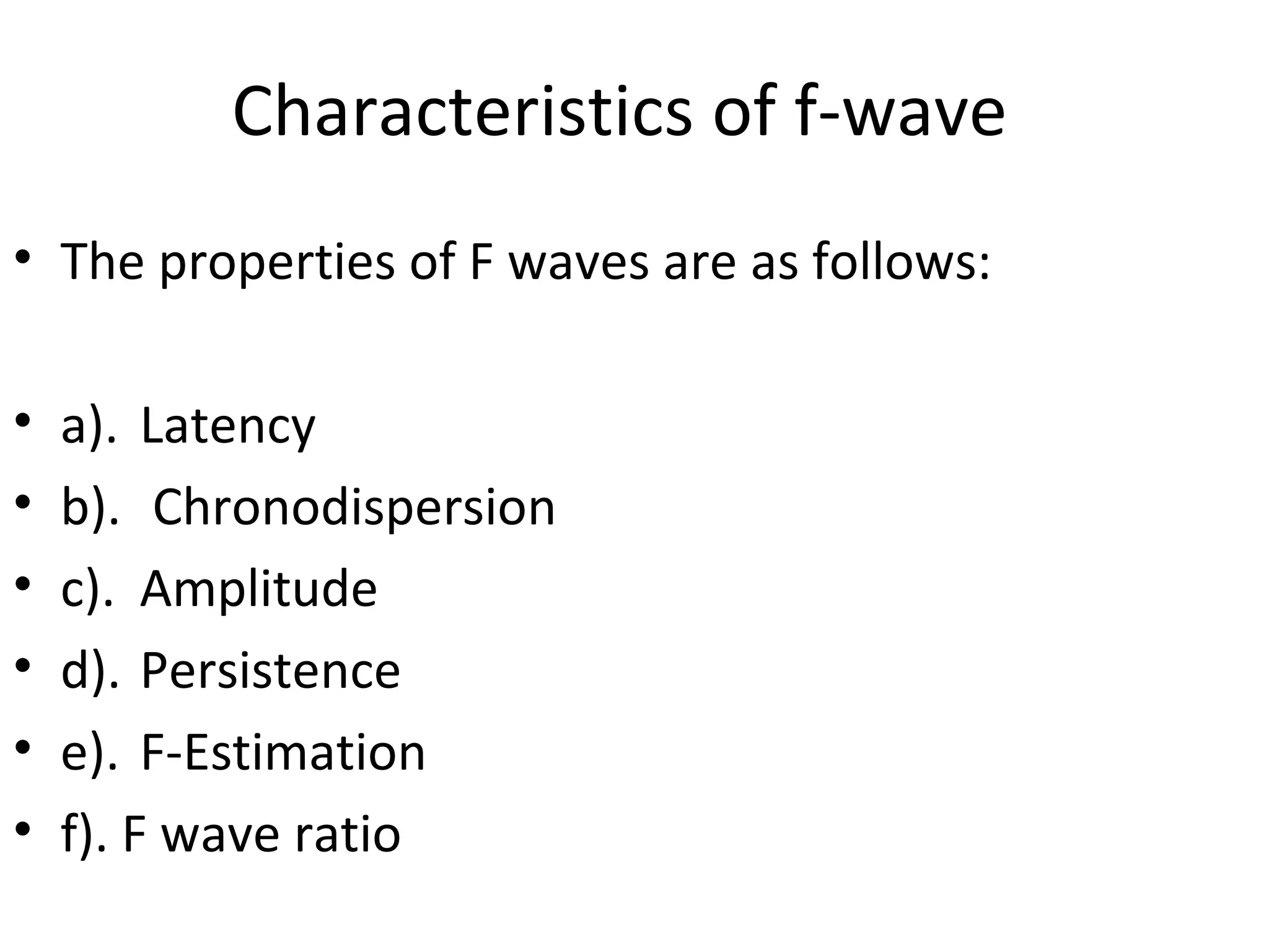 Late Responses (F-wave and H.Reflex) | PPT