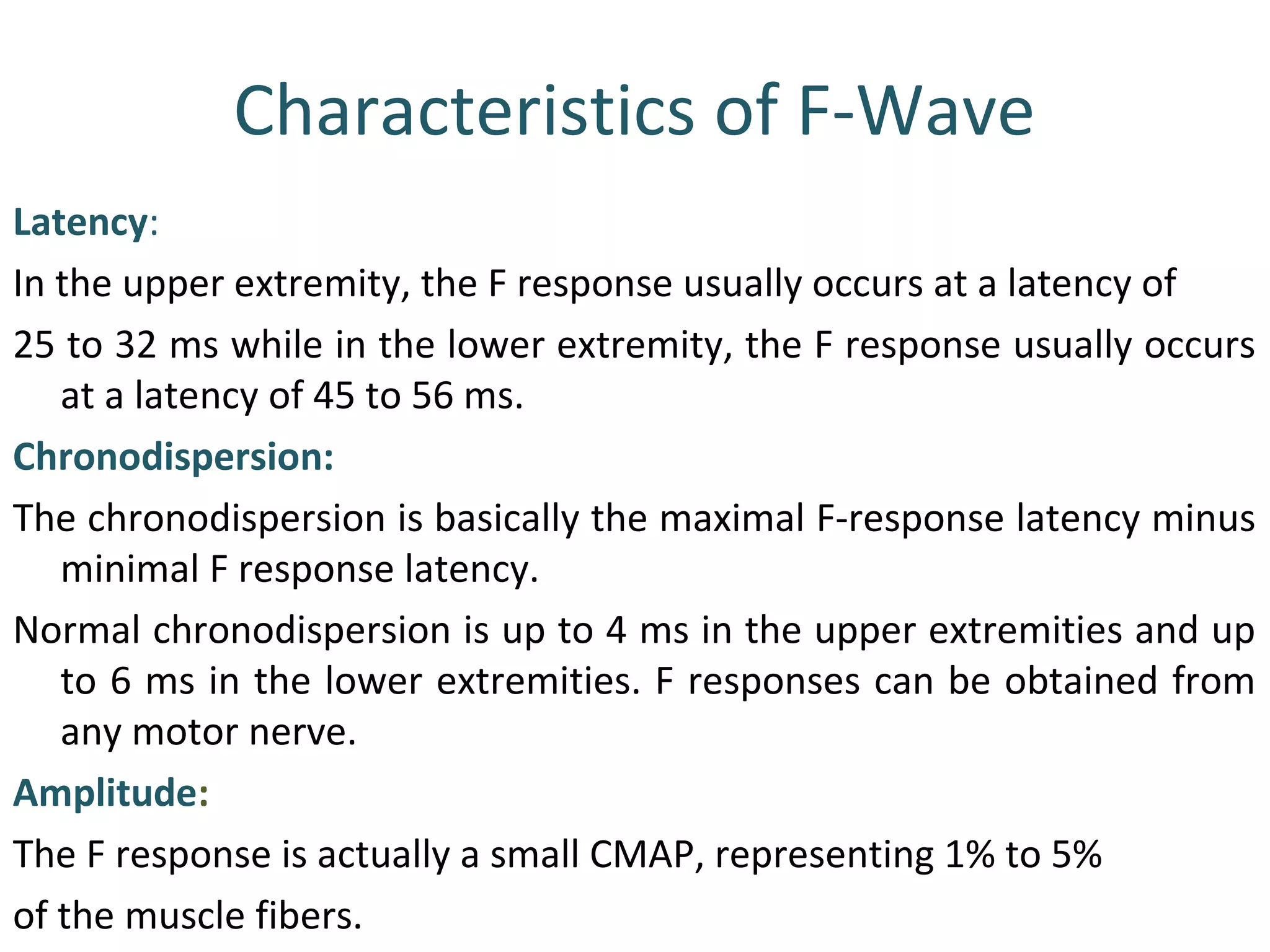 Late Responses (F-wave and H.Reflex) | PPT