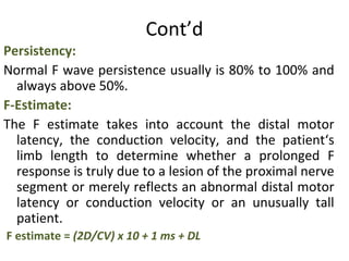 Late Responses (F-wave and H.Reflex) | PPT