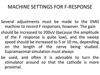 Late Responses (F-wave and H.Reflex) | PPT