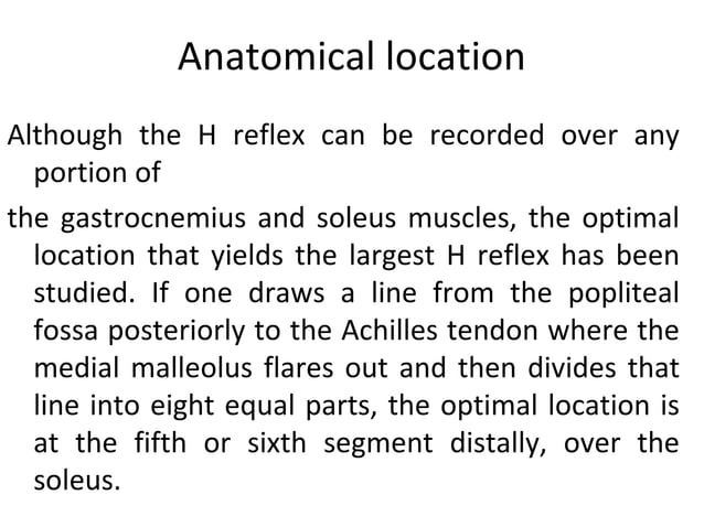 Late Responses (F-wave and H.Reflex) | PPT