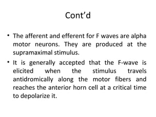 Late Responses (F-wave and H.Reflex) | PPT