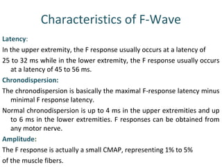 Late Responses (F-wave and H.Reflex) | PPT