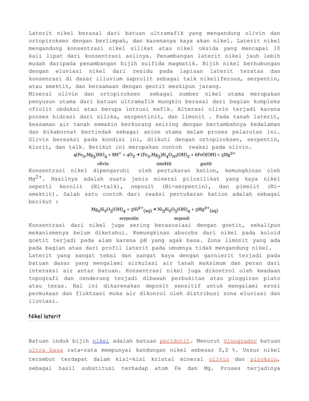 Laterit dan-endapan-bijih | PDF