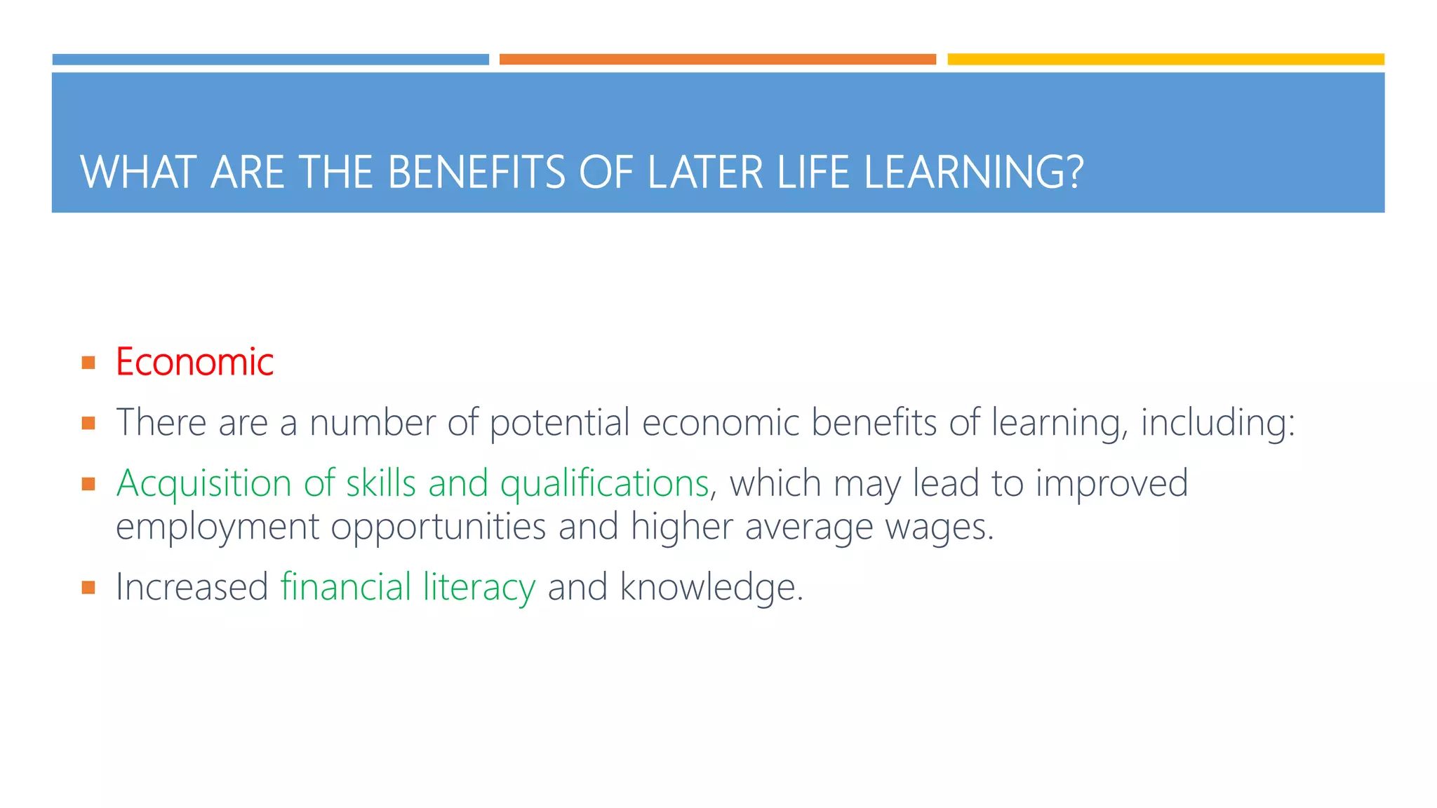 Later life learning | PPT