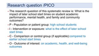 Later school start times for supporting the education.pptx