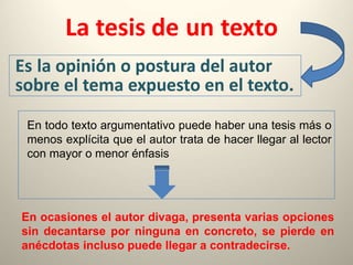 La tesis con ejercicios | PPT