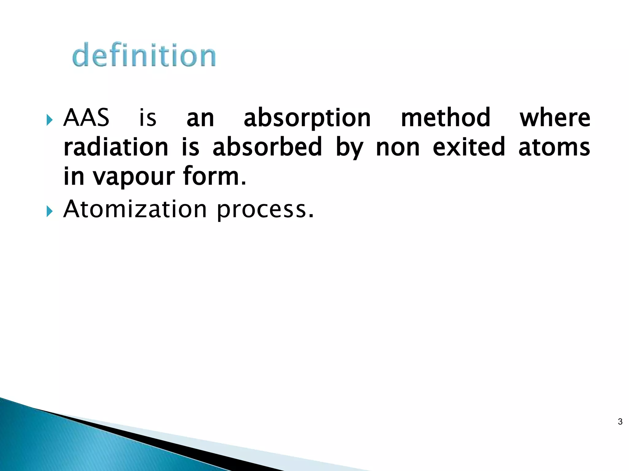 Atomic absorption spectroscopy | PPT | Chemistry | Science