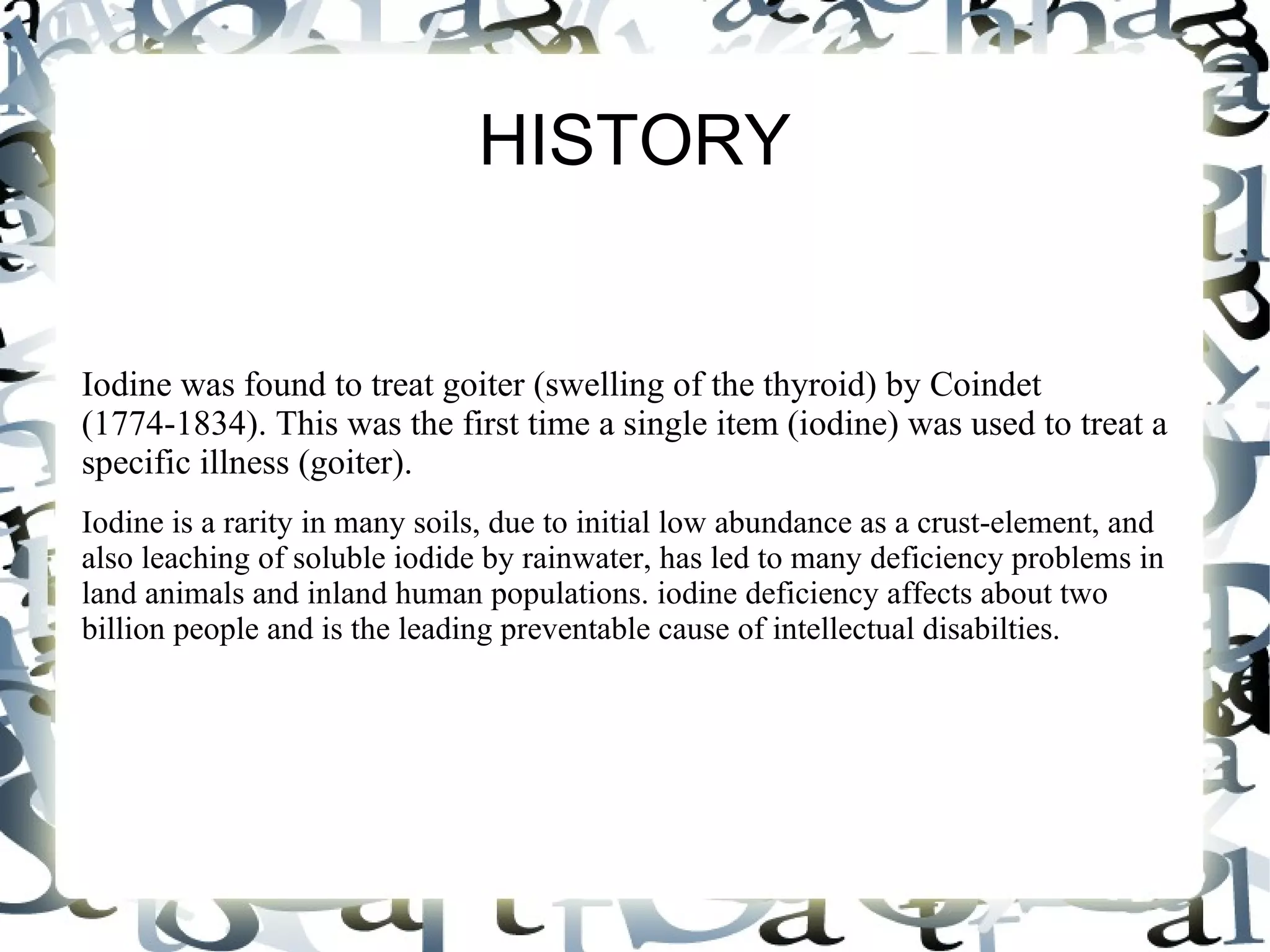 latest about iodine | PPT