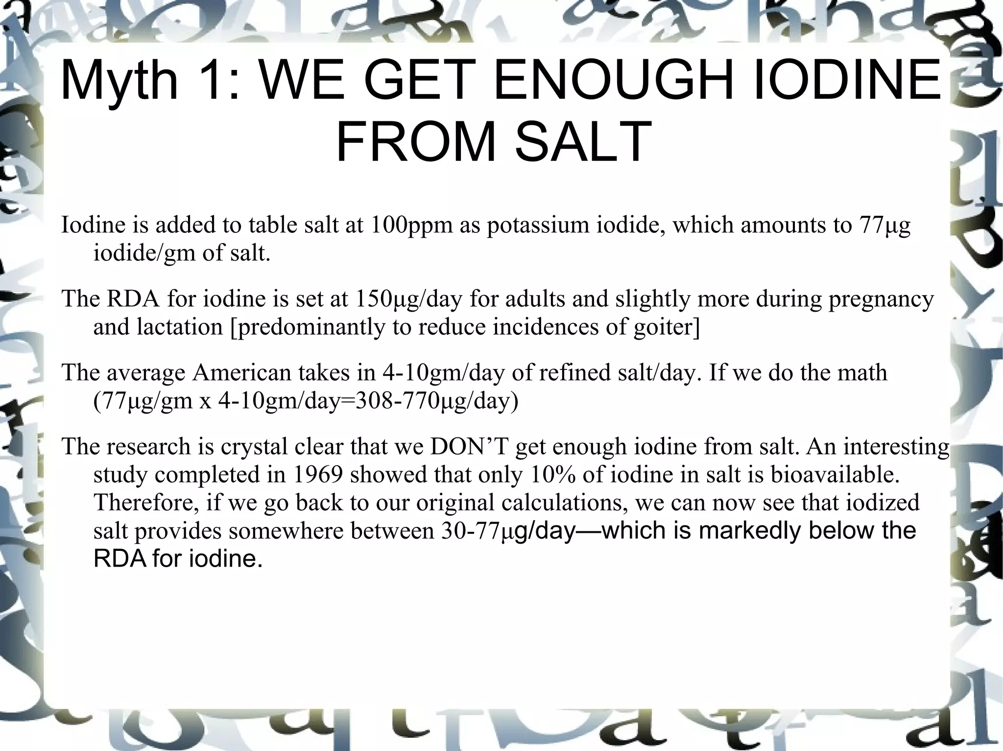 latest about iodine | ODP