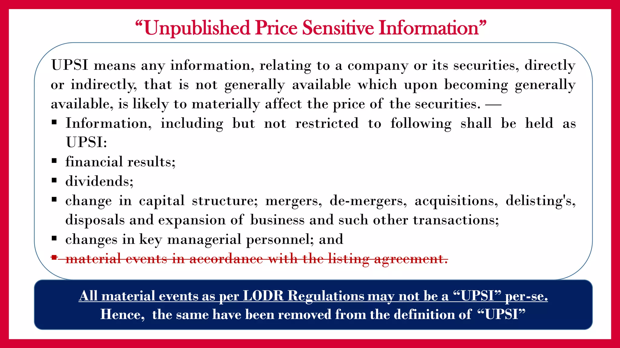 Latest Amendments in SEBI (PIT) Regulations - Corporate Professionals | PDF