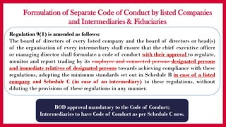 Latest Amendments in SEBI (PIT) Regulations - Corporate Professionals | PDF