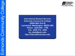 EDMONDS COMMUNITY COLLEGE | PPT