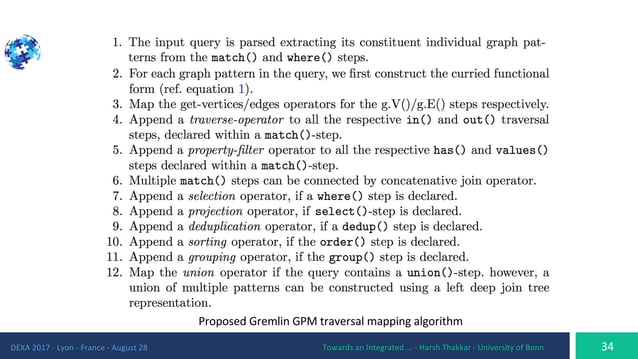 Formalising Graph Pattern Matching Gremlin traversals in Graph Alegra | PDF | Databases ...