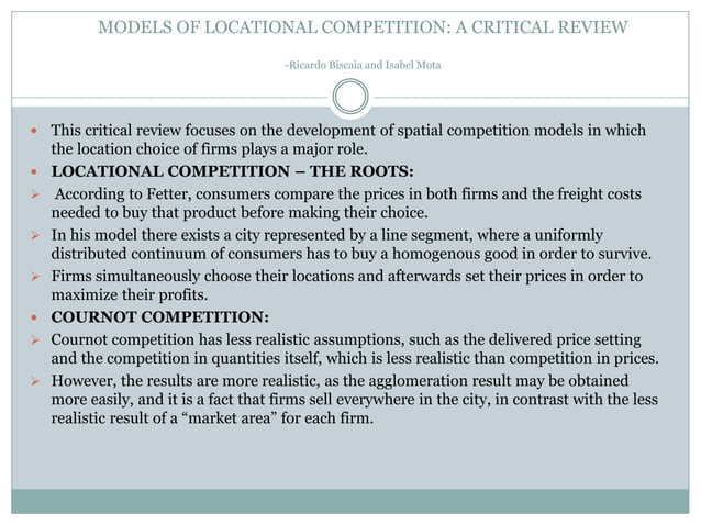 Latest in location theory | PPTX