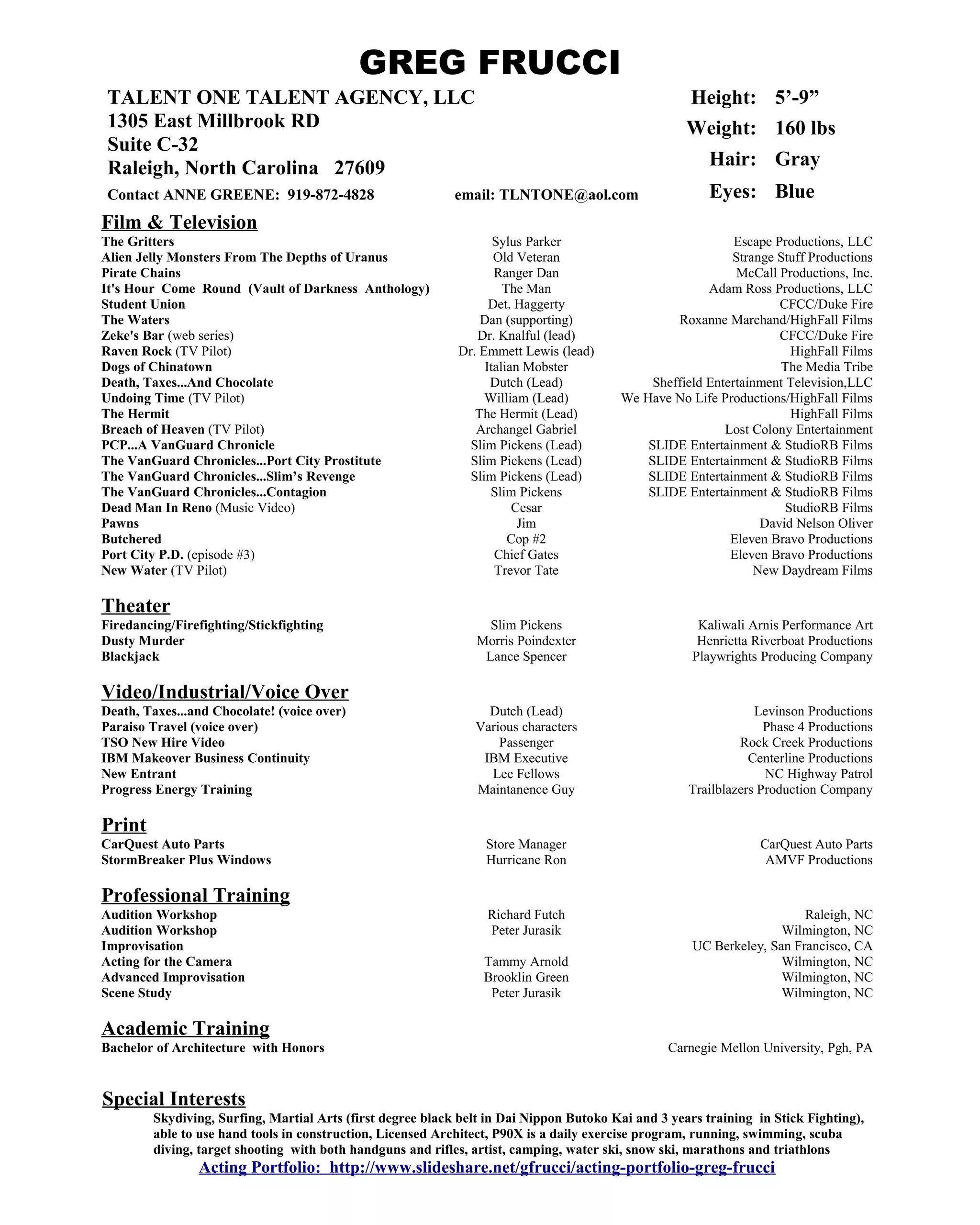 Latest acting resume | PDF