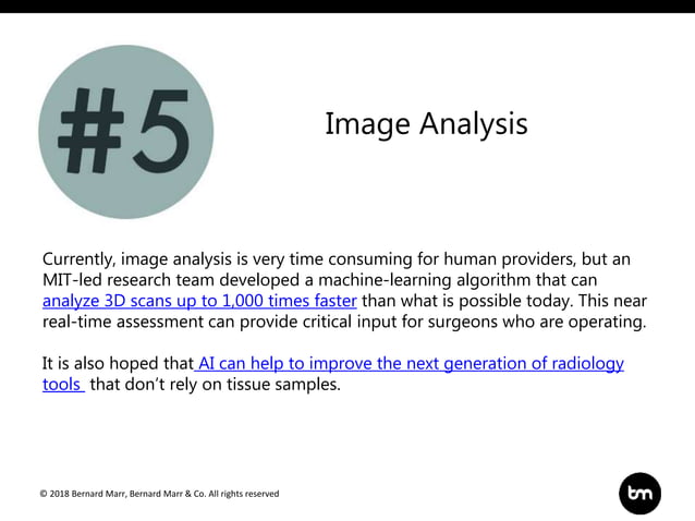 5 Powerful Real World Examples Of How AI Is Being Used In Healthcare | PPT