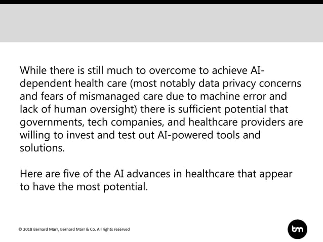 5 Powerful Real World Examples Of How AI Is Being Used In Healthcare | PPT