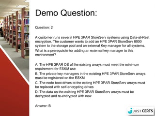 Latest and updated Question Answers for HP HPE0-J78 ASE Exam | PPTX