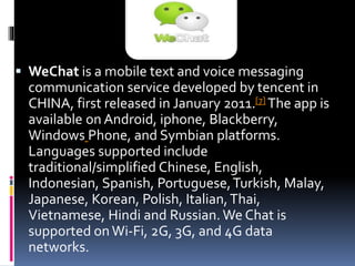 We chat | PPT