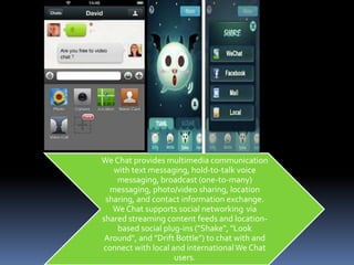 We chat | PPT