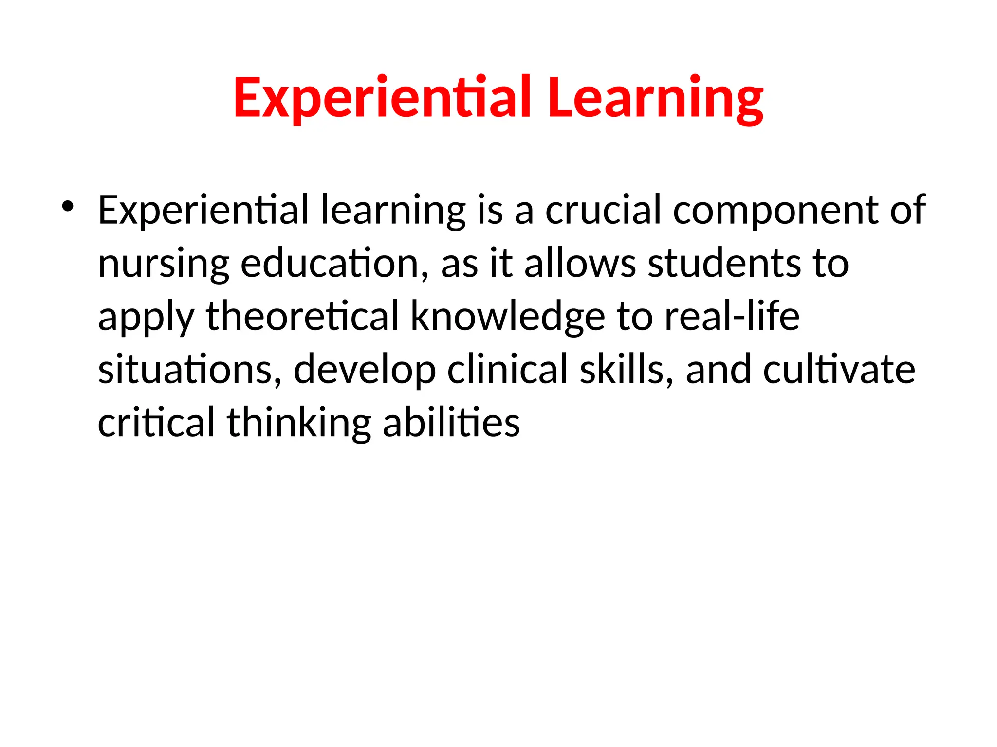 Latest Approaches to Learning, NURSING EDUCATION | PPTX