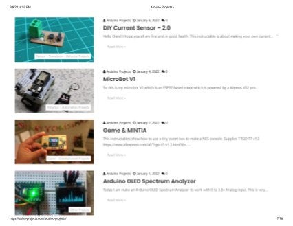 Latest Arduino Projects PDF list downloadable free.pdf